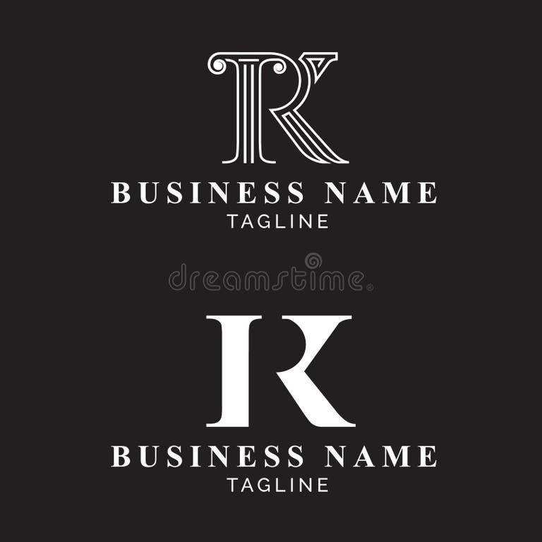 RK or KR Monogram Logo Set Luxury Logos Stock Vector - Illustration of ...