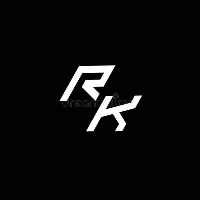 RK Logo Monogram with Up To Down Style Modern Design Template Stock ...
