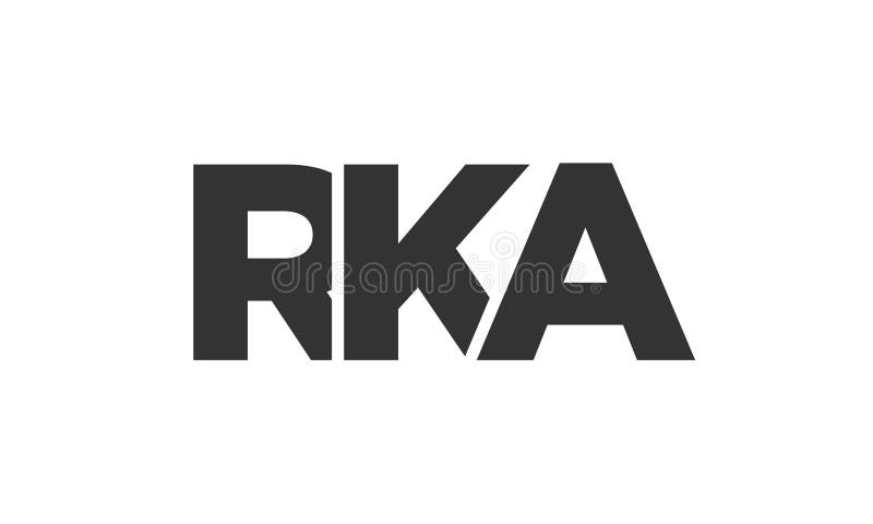 RKA Logo Design Template with Strong and Modern Bold Text. Initial ...