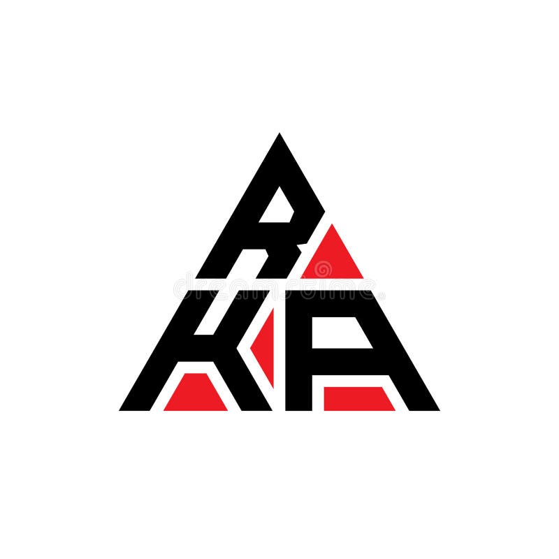 RKA Triangle Letter Logo Design with Triangle Shape. RKA Triangle Logo ...