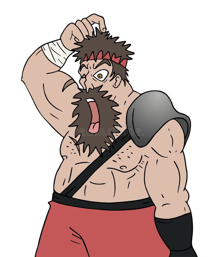 Caveman Surprised To Find a Laptop Stock Illustration - Illustration of ...