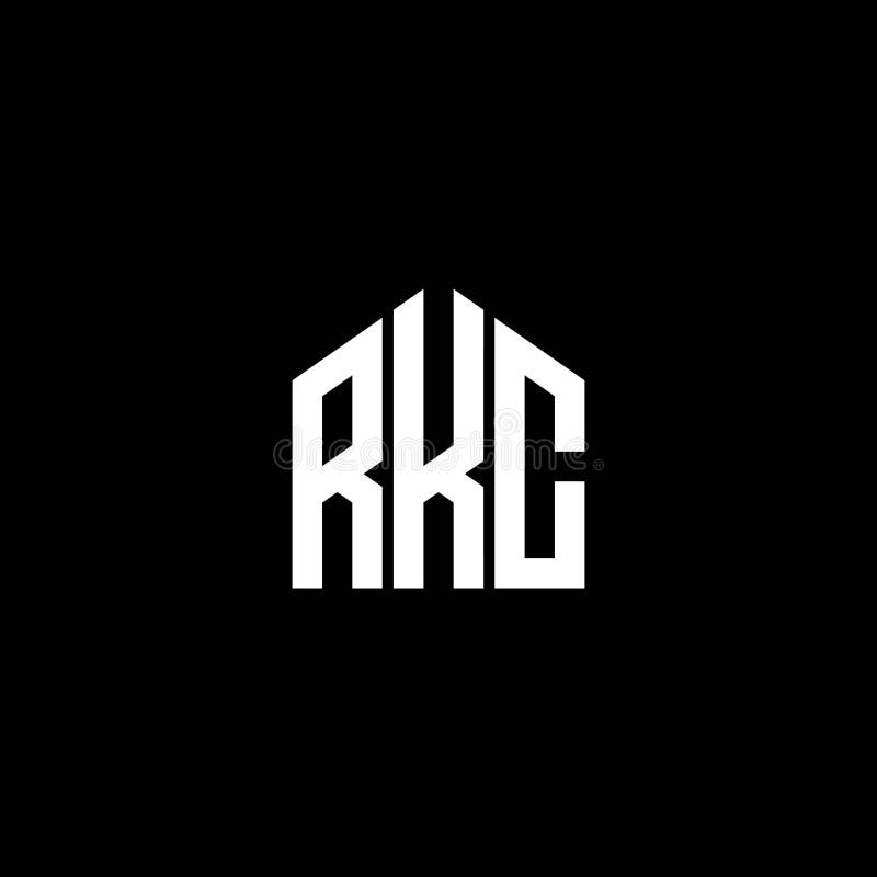 RKC Letter Logo Design on BLACK Background. RKC Creative Initials ...