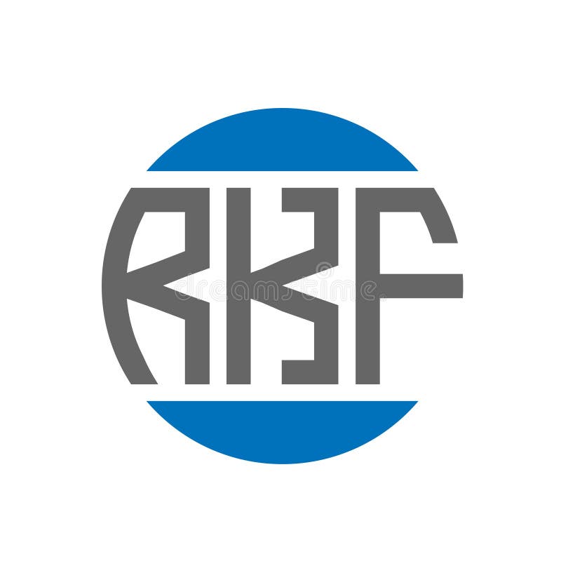 RKF Letter Logo Design on White Background. RKF Creative Initials ...
