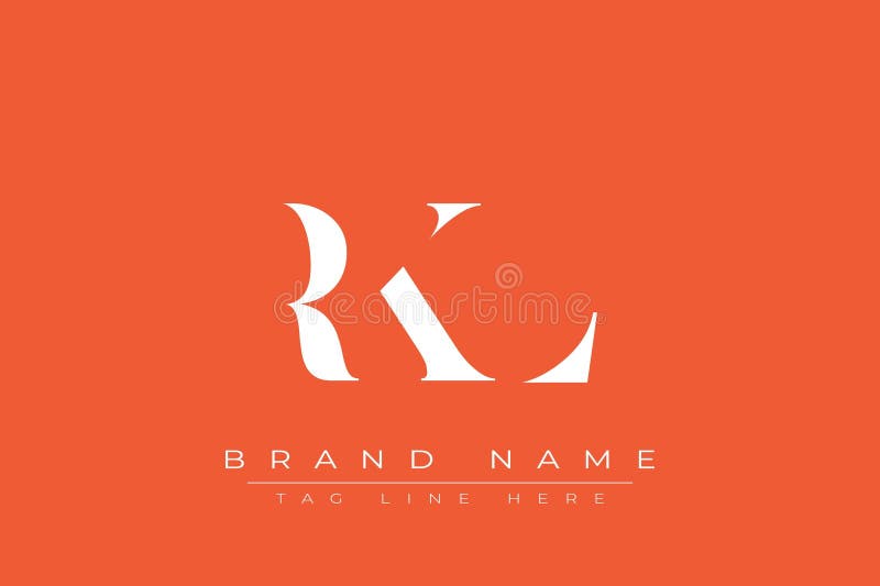 RKL Abstract Letter Logo Design Stock Vector - Illustration of initial ...