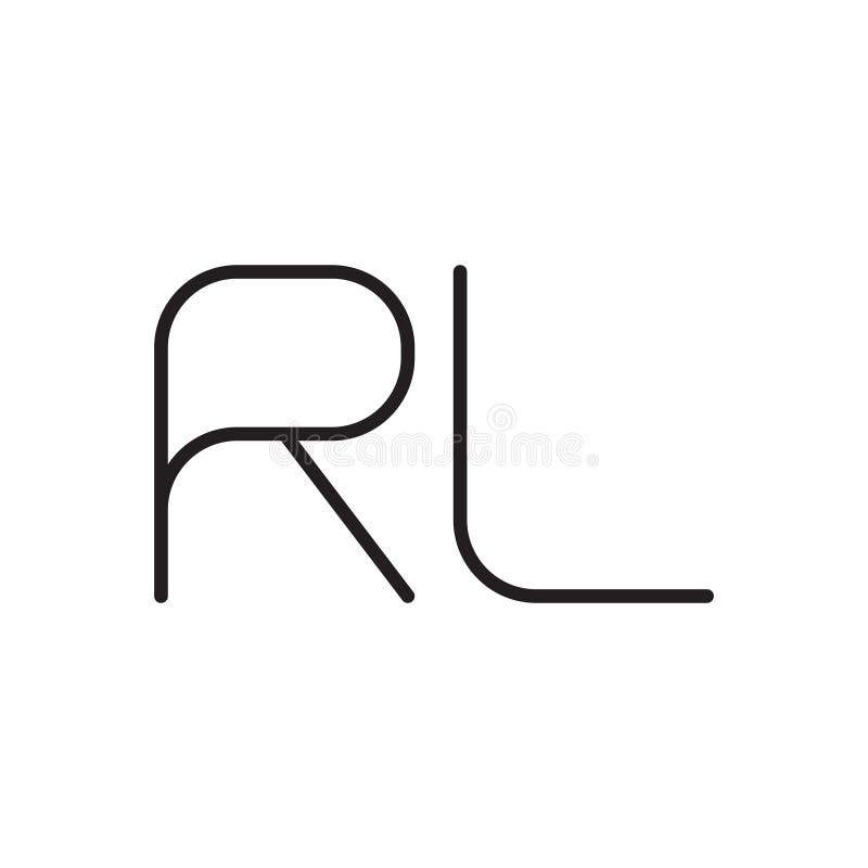 Rl Initial Letter Vector Logo Icon Stock Vector - Illustration of ...