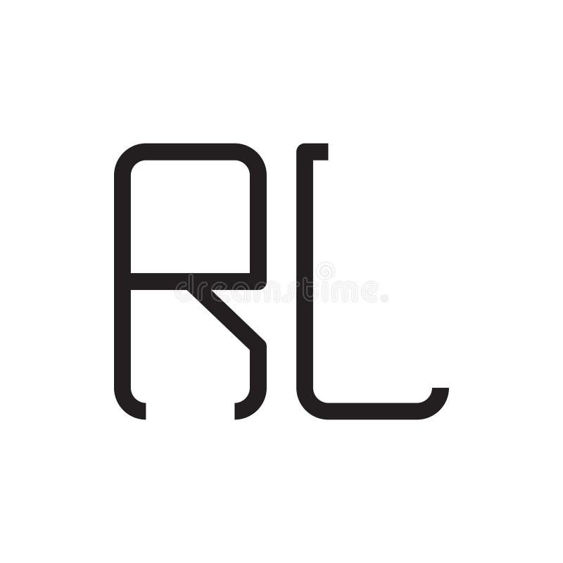 Rl Initial Letter Vector Logo Icon Stock Vector - Illustration of logo ...