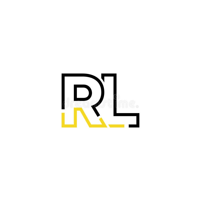 RL Letter Logo Icon Design Template Elements Stock Illustration ...