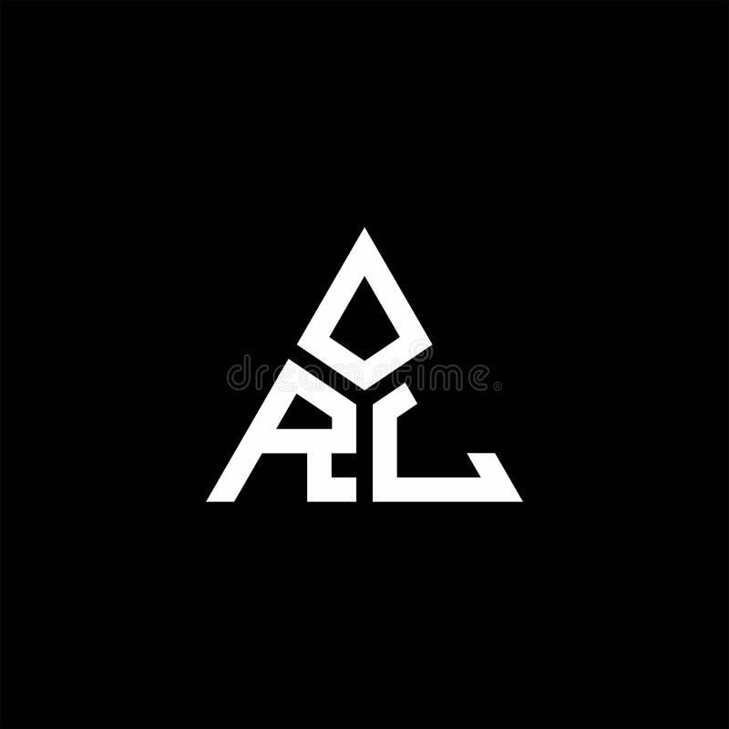 RL Monogram Logo with 3 Pieces Shape Isolated on Triangle Stock Vector ...