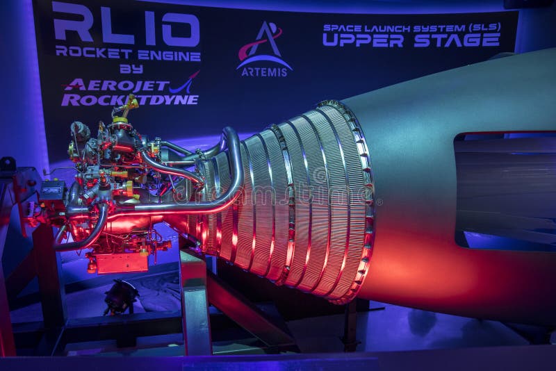 RLIO Rocket Engine for Artemis, Kennedy Space Center Editorial Image ...