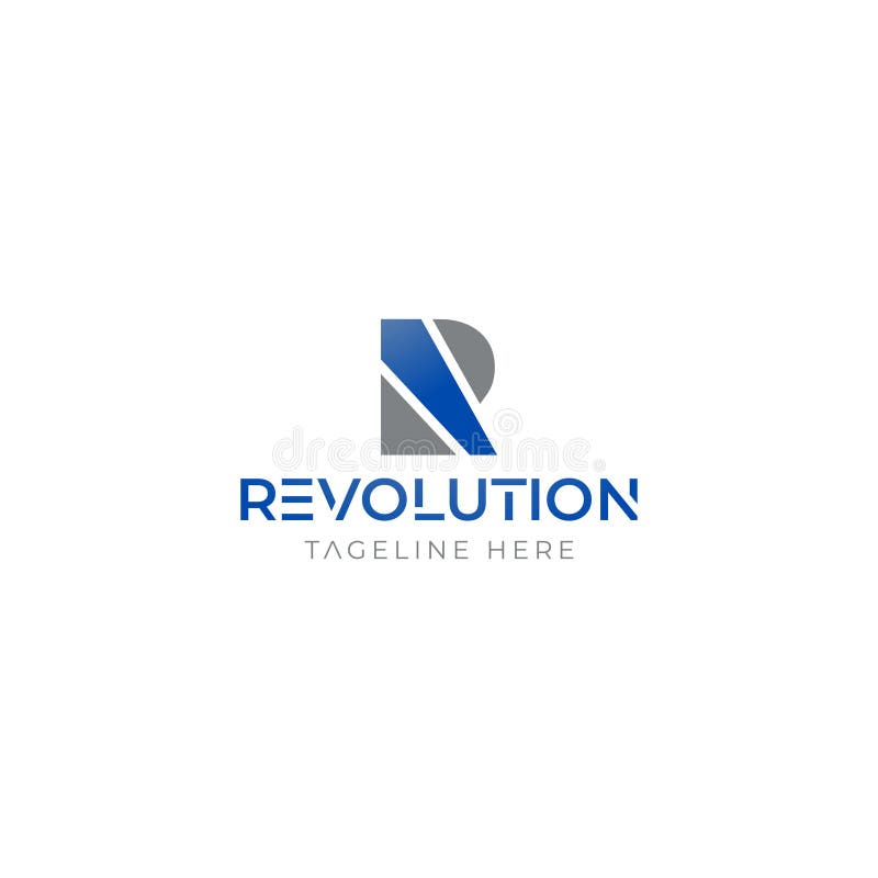 Modern R Letter Logo Design Revolution Brand Logo for Technology ...
