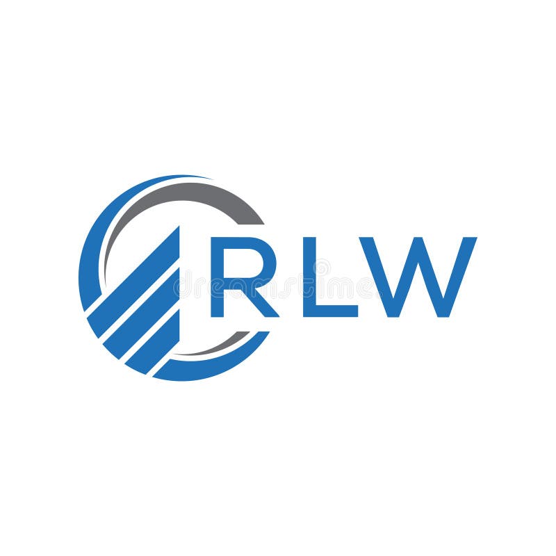 RLW Abstract Technology Logo Design on White Background. RLW Creative ...
