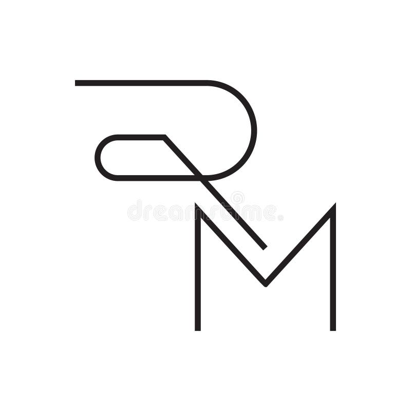 Rm Initial Letter Vector Logo Icon Stock Vector - Illustration of ...