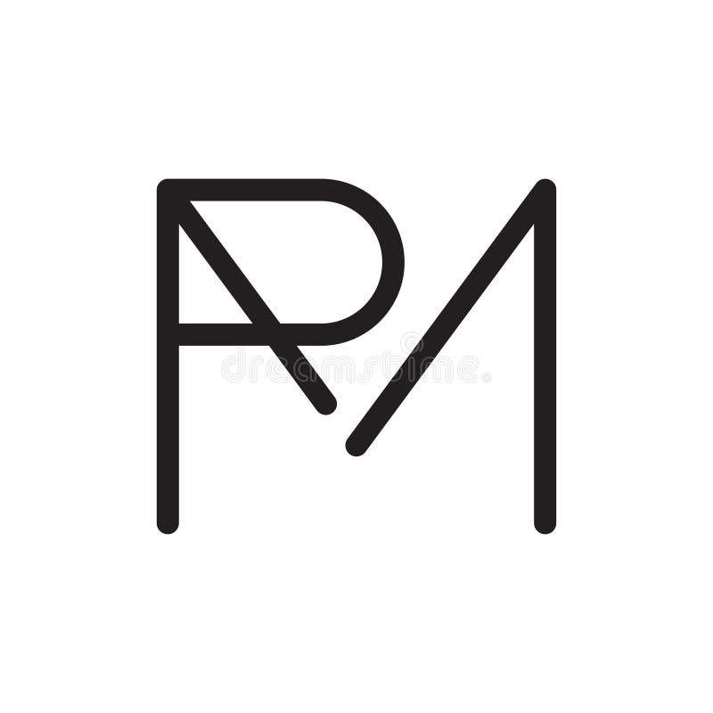 Rm Initial Letter Vector Logo Icon Stock Vector - Illustration of ...