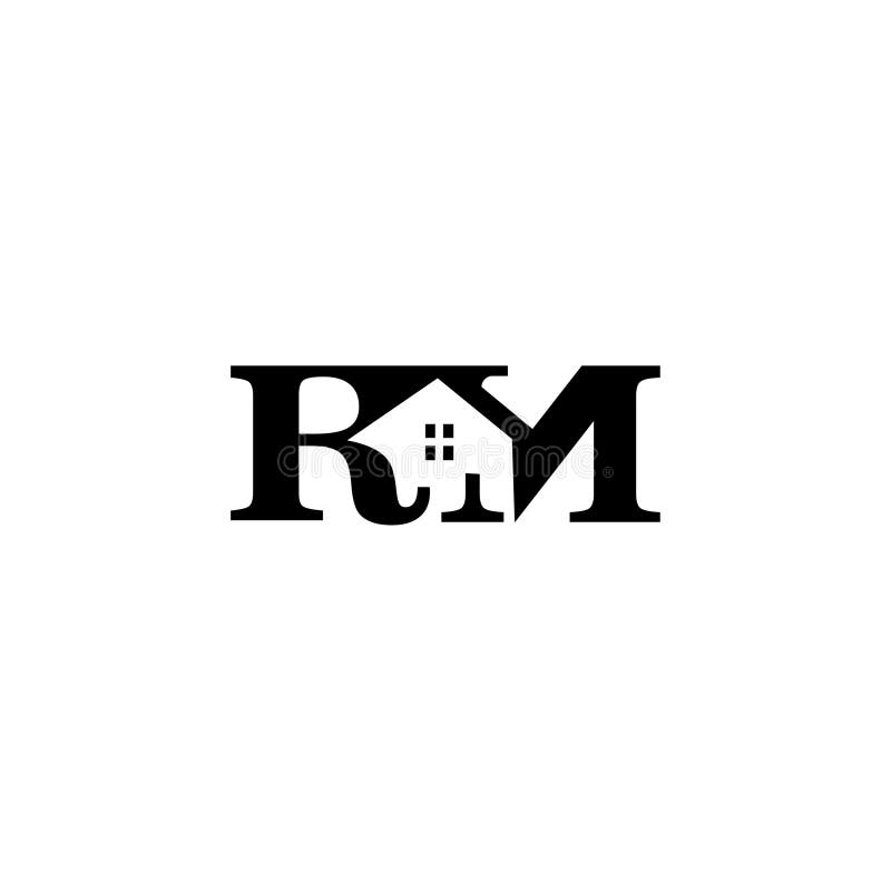 RM Initial Monogram Logo Template Vector Illustration Stock Vector ...