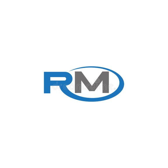 RM Letter Monogram Initial Logo Design Template Vector Illustration. RM ...