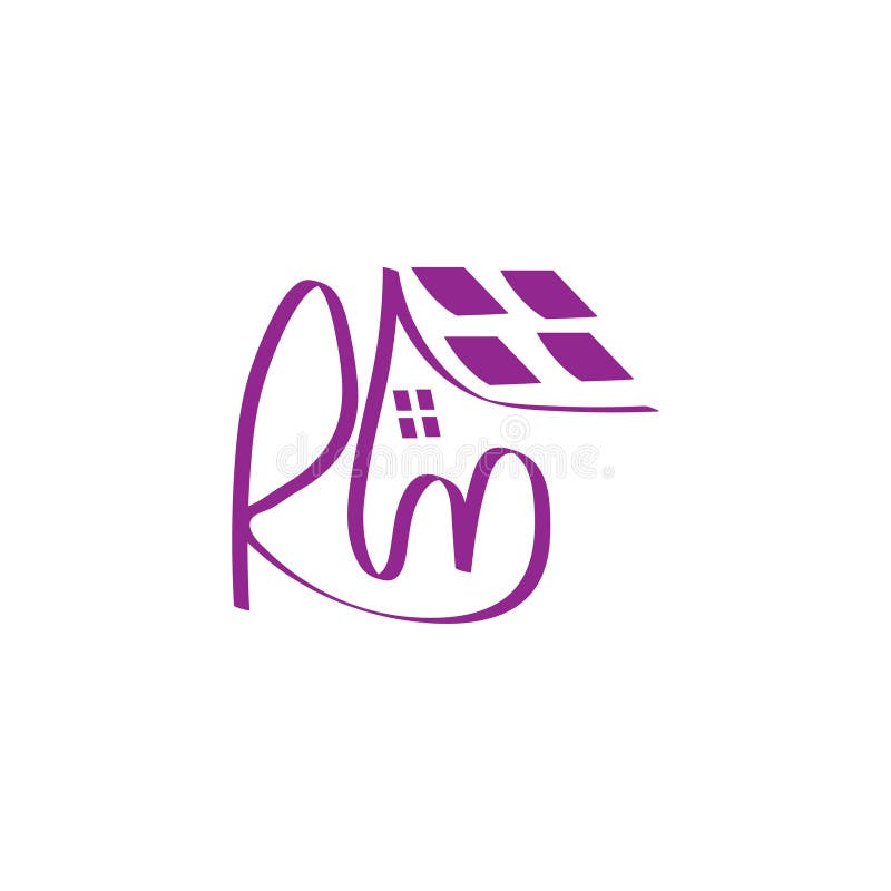 RM Logo House Vector Abstract Illustration Design Stock Vector ...