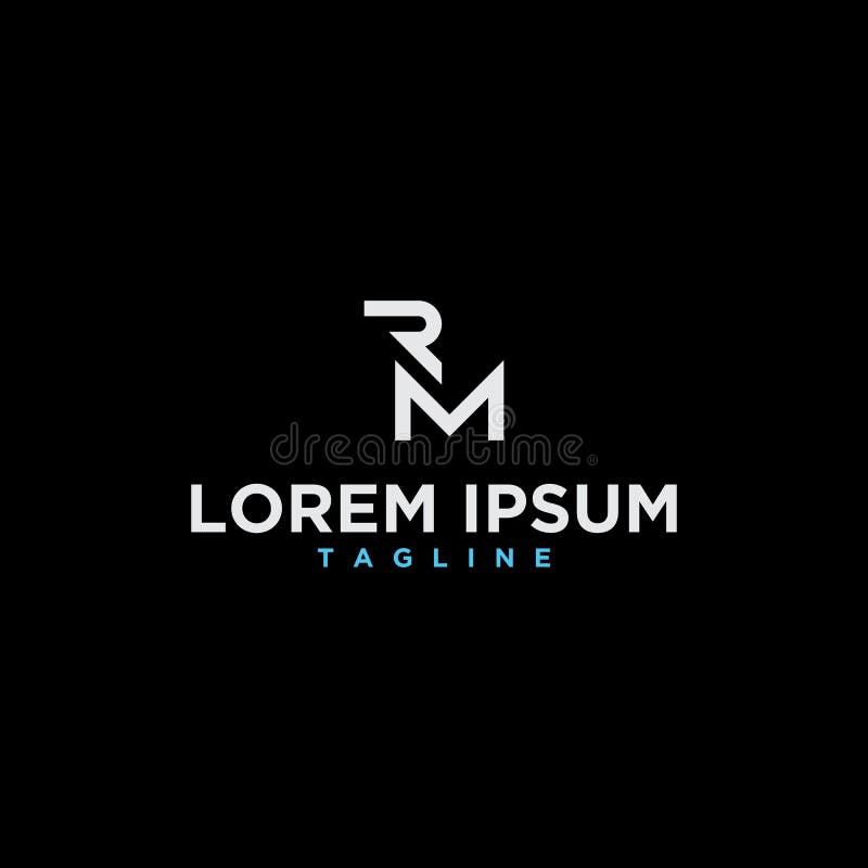 Rm Monogram Logo Design Inspiration Stock Vector - Illustration of ...