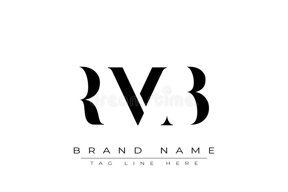 RMB Abstract Letter Logo Design Stock Vector - Illustration of brand ...