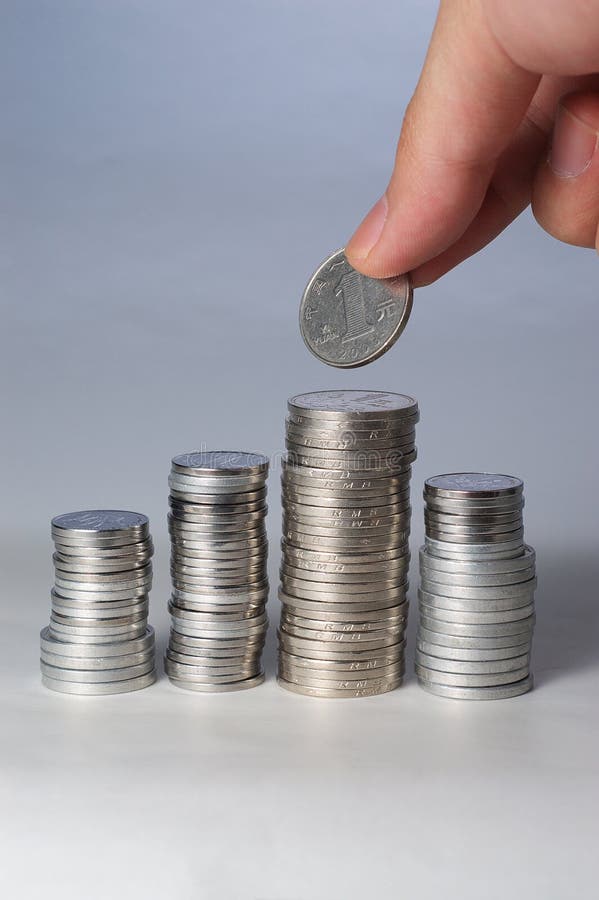 RMB coins stock photo. Image of interest, china, funds - 24320878