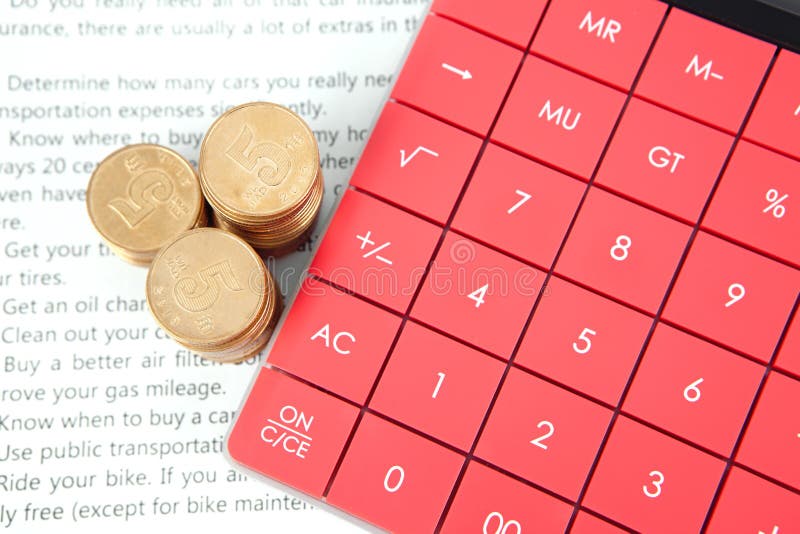 RMB Currency and Calculator on Paper Stock Photo - Image of finance ...