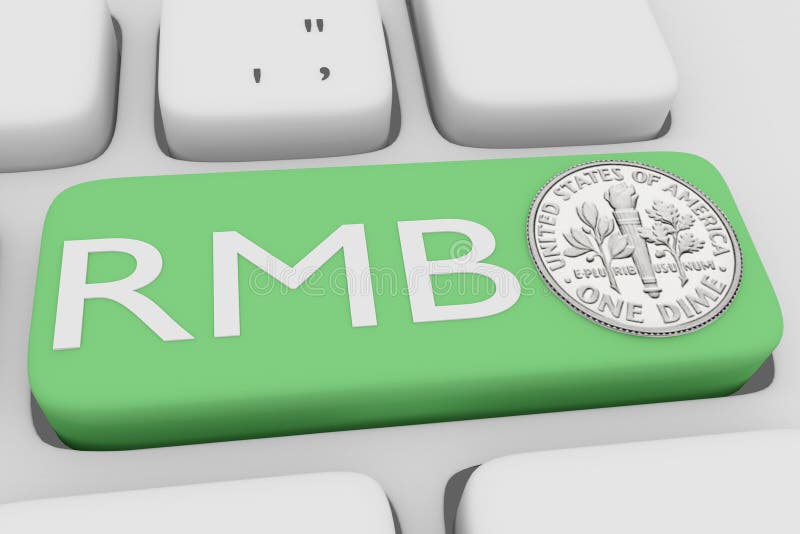 RMB - financial concept stock illustration. Illustration of investment ...