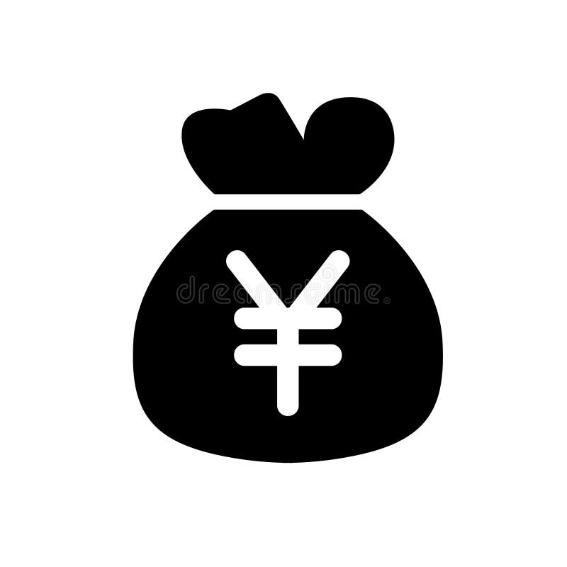 RMB money bag vector stock vector. Illustration of business - 207281900