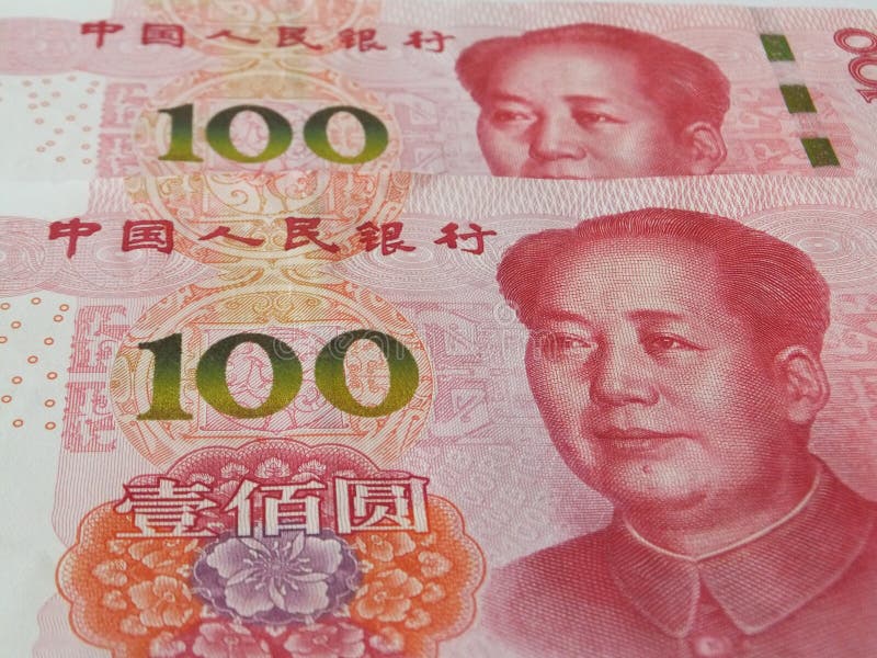 RMB, the New Version of One Hundred Yuan Stock Photo - Image of chinese ...
