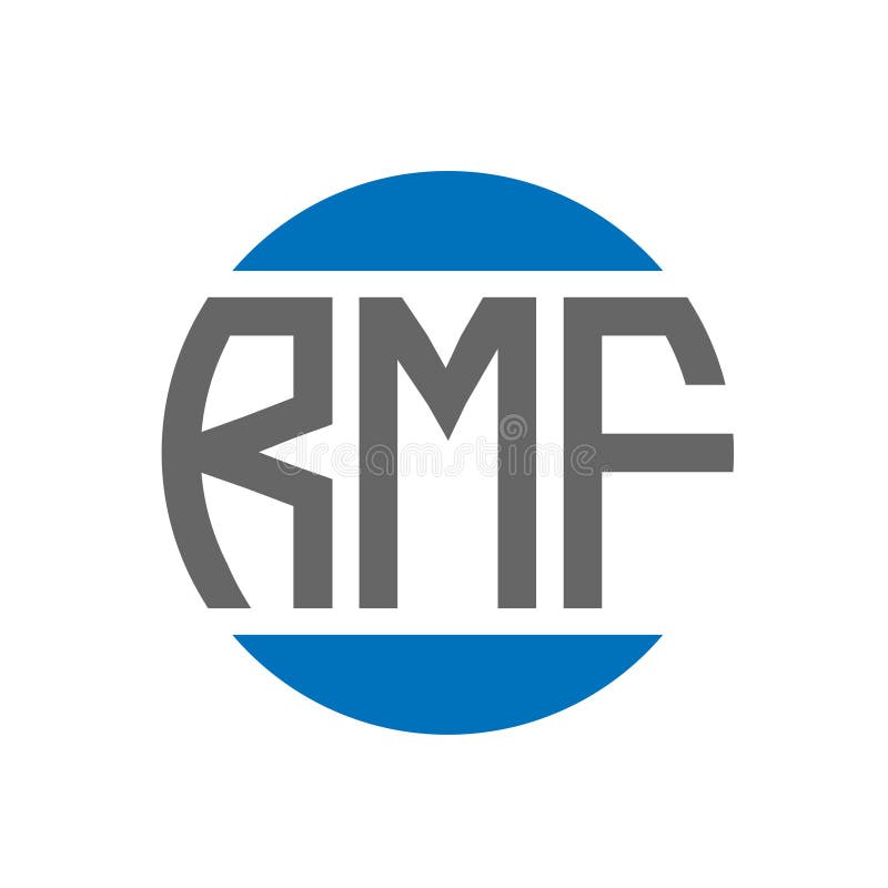 RMF Letter Logo Design on White Background. RMF Creative Initials ...