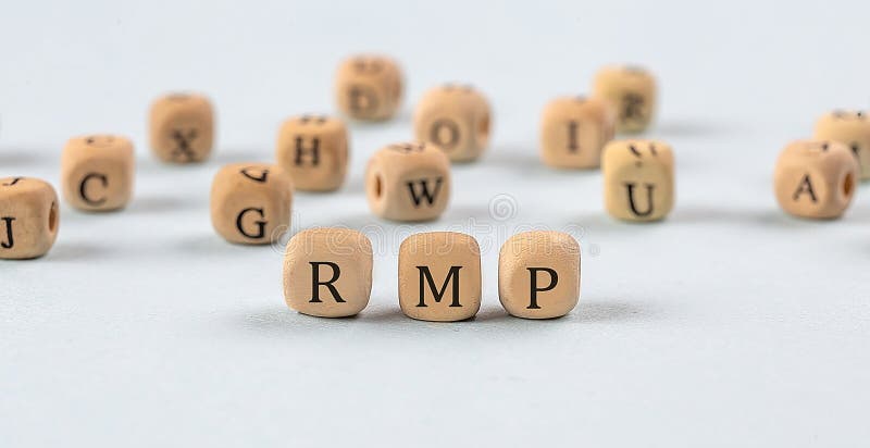 RMP Written on a Wooden Cube , Business Concept Stock Image - Image of ...
