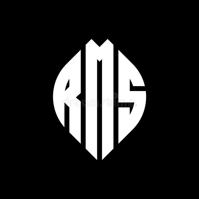 RMS Circle Letter Logo Design with Circle and Ellipse Shape. RMS ...