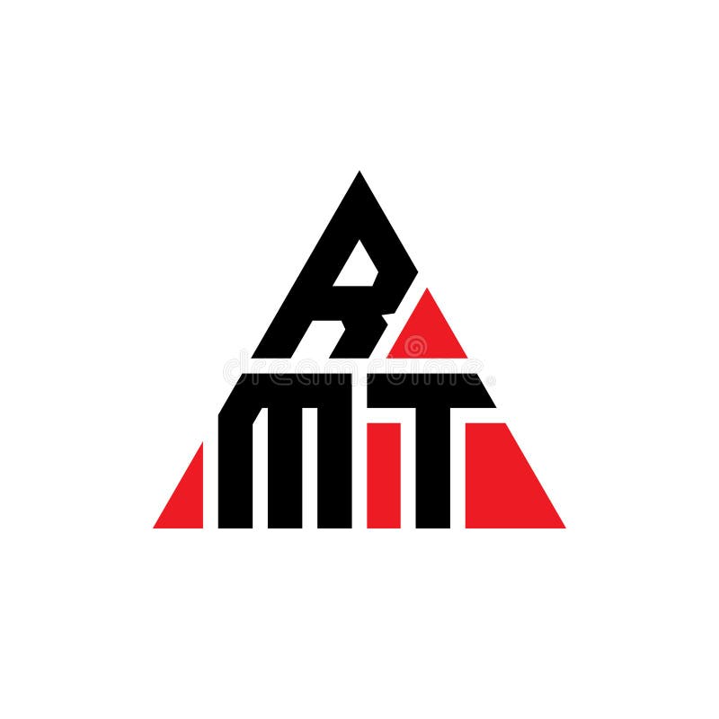 RMT Triangle Letter Logo Design with Triangle Shape. RMT Triangle Logo ...