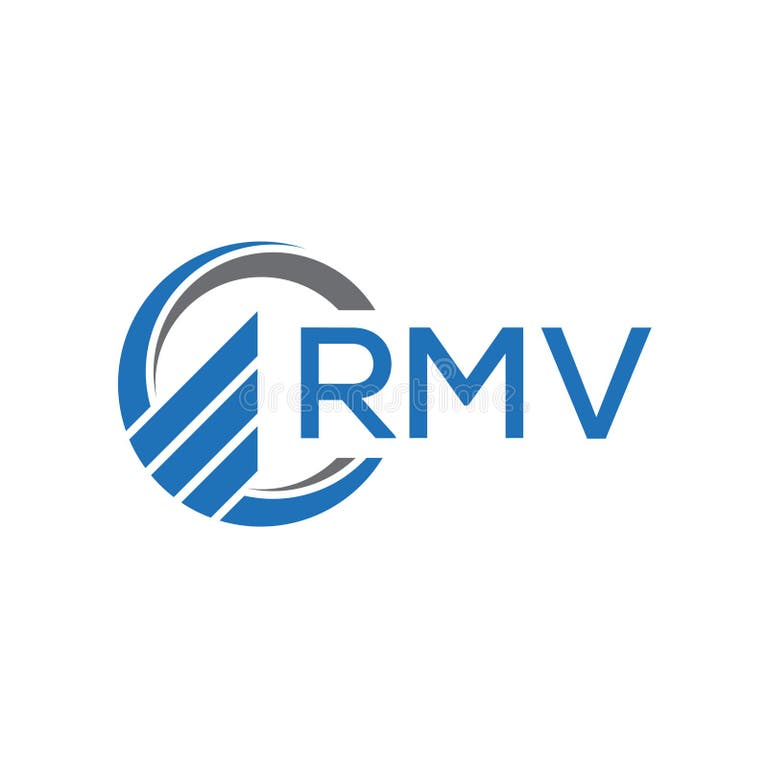 RMV Abstract Technology Logo Design on White Background. RMV Creative ...