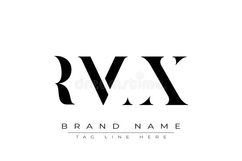 RMX Abstract Letter Logo Design Stock Vector - Illustration of brand ...