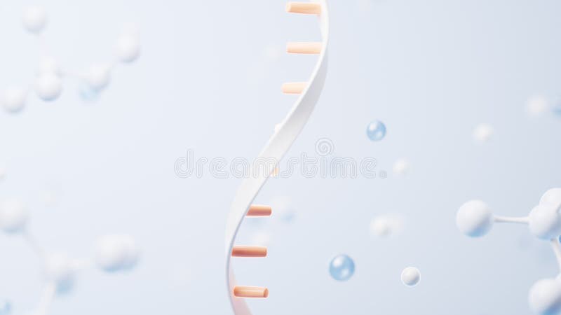 RNA with Biological Concept, 3d Rendering Stock Footage - Video of ...