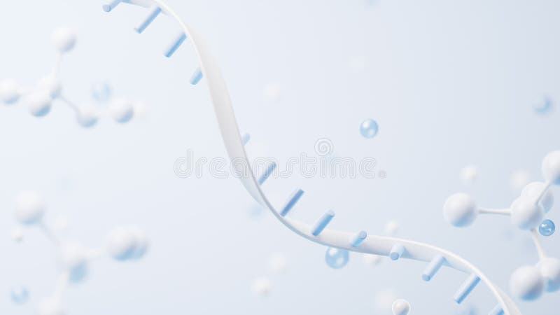 RNA with Biological Concept, 3d Rendering Stock Video - Video of life ...