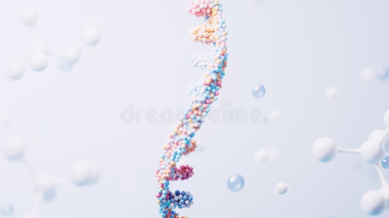 RNA with Biological Concept, 3d Rendering Stock Video - Video of ...