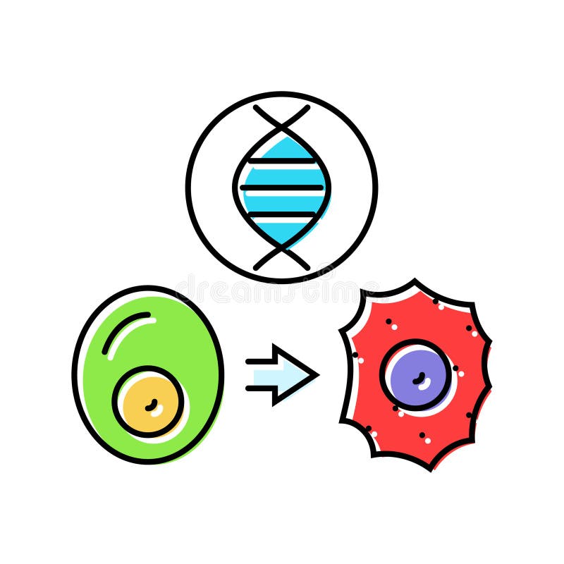 Rna Interference Cryptogenetics Color Icon Vector Illustration Stock ...