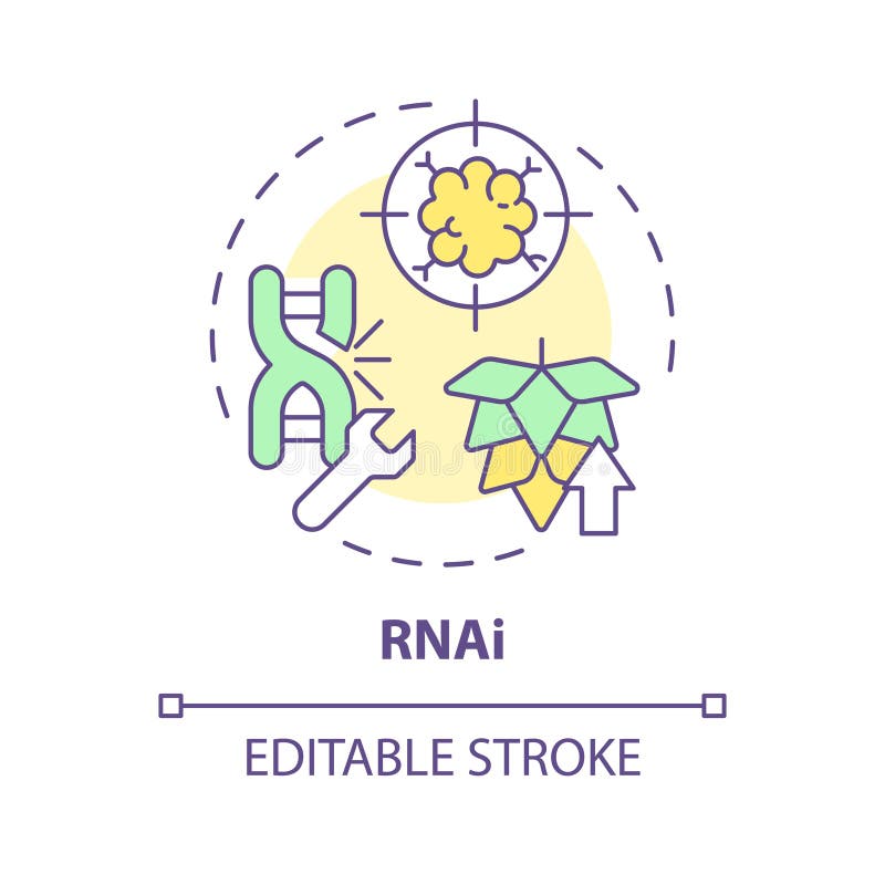 RNAi Multi Color Concept Icon Stock Vector - Illustration of ...