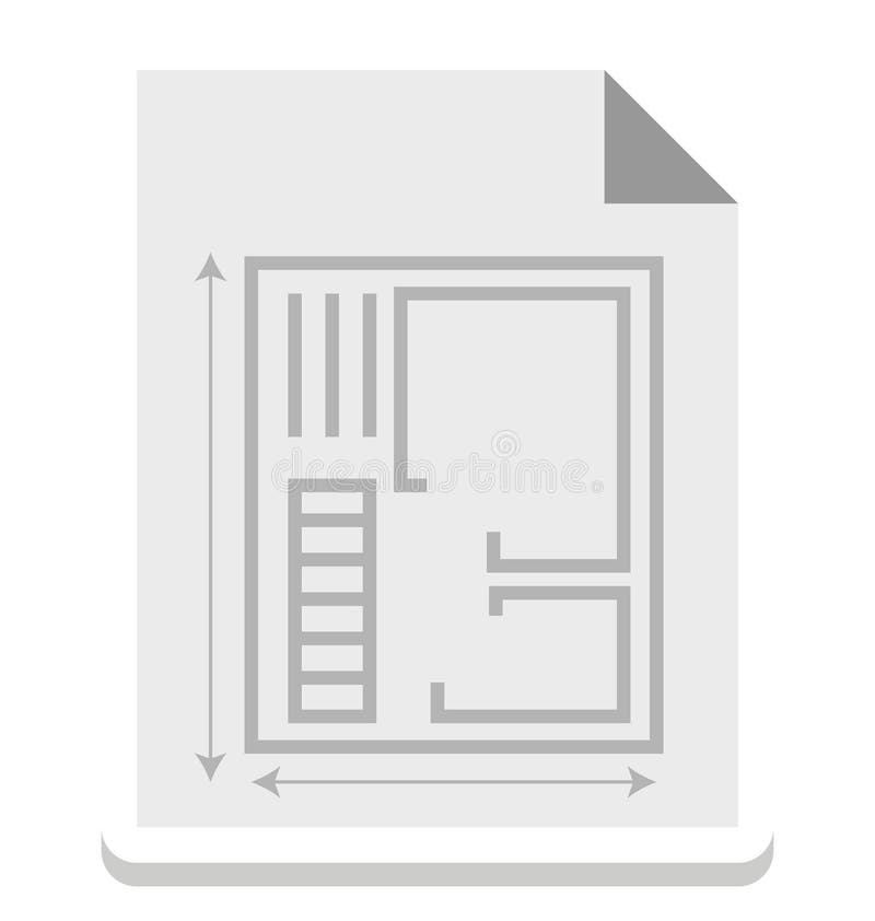 House Plan, Construction Plan Isolated Vector Icons Can Be Modify with ...