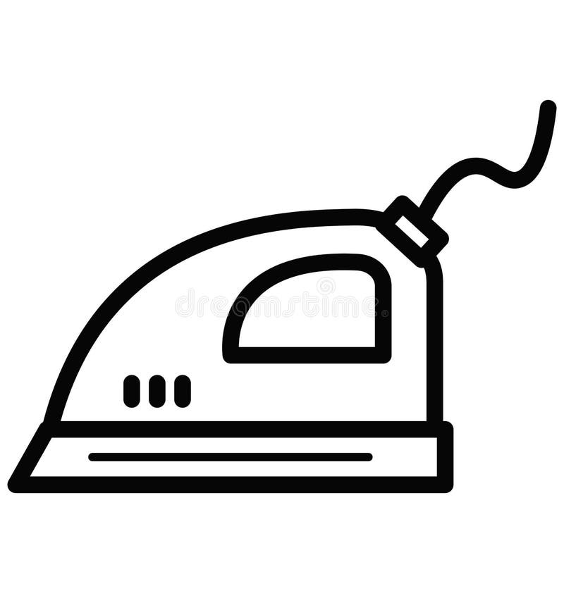 Iron Isolated Vector Icon for Sewing and Tailoring Stock Vector ...