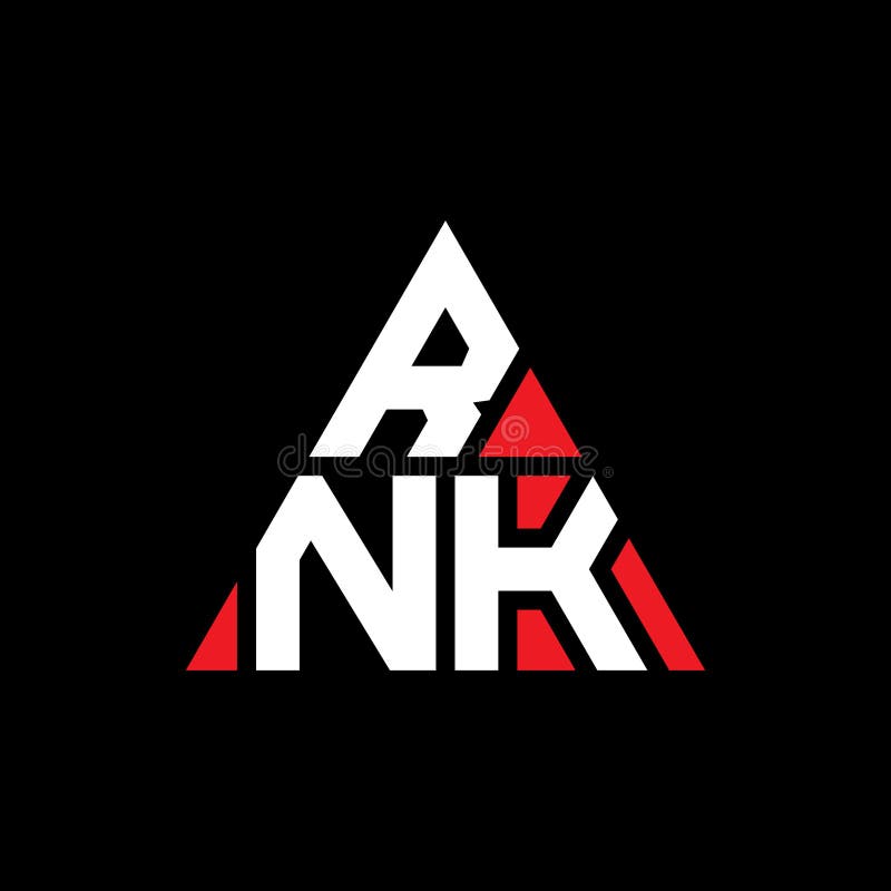 RNK Triangle Letter Logo Design with Triangle Shape. RNK Triangle Logo ...