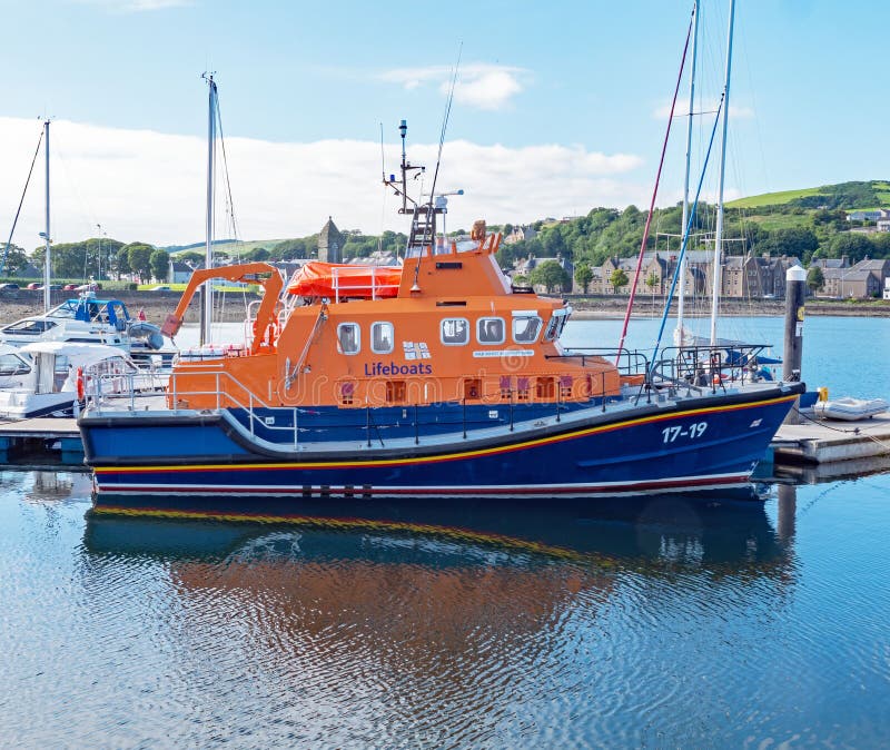 RNLI Campbeltown Lifeboat. editorial stock image. Image of scotlad ...