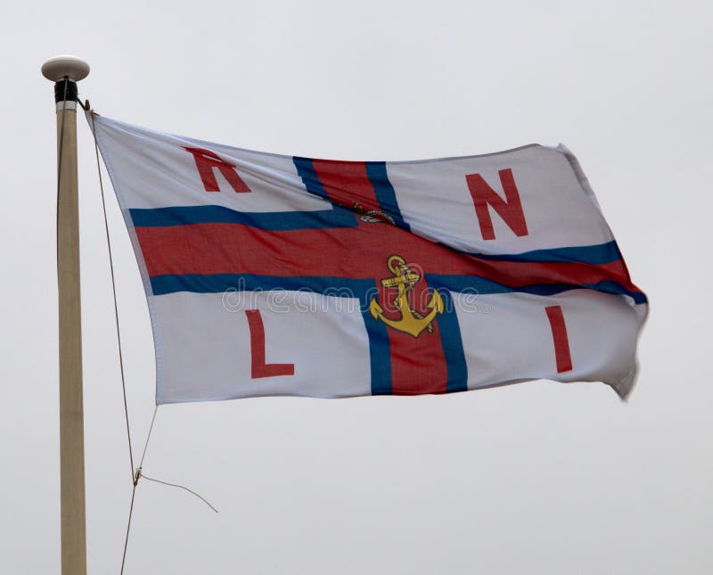RNLI-Vlag stock foto. Image of redding, nood, reddingsboot - 96639566