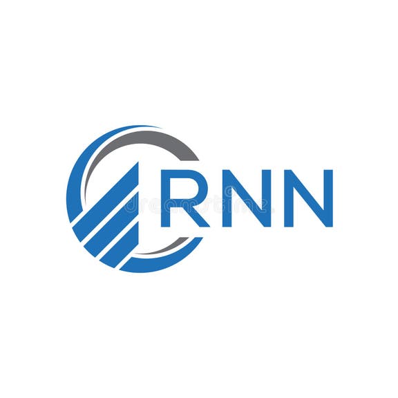 RNN Abstract Technology Logo Design on White Background. RNN Creative ...
