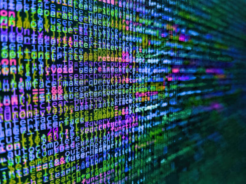 Rnn Neural Network Source Code Html5 Concept Macro Achtergrond In Warme Kleuren Ontwikkelaar