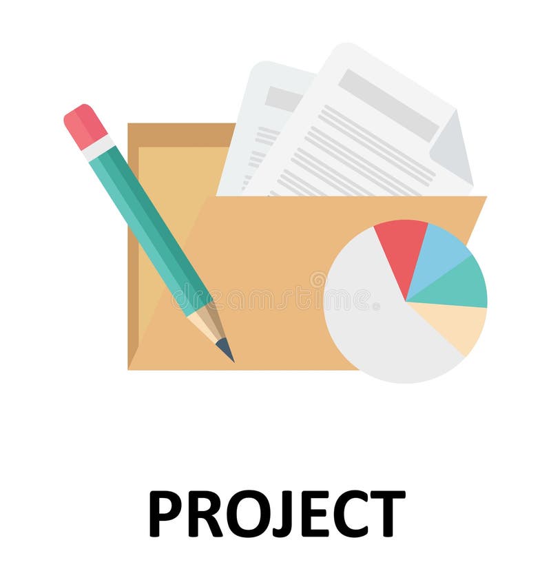 Project Isolated Color Vector Illustration Icon Stock Vector ...
