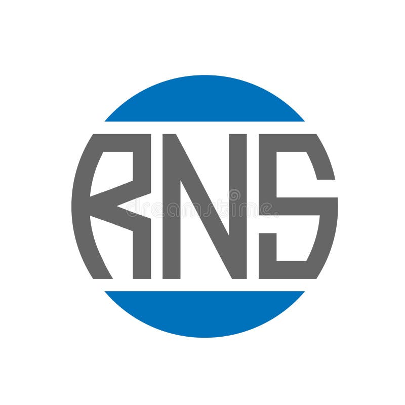 RNS Letter Logo Design on White Background. RNS Creative Initials ...