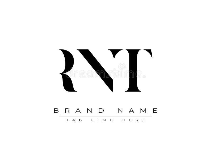 RNT Abstract Letter Logo Design Stock Vector - Illustration of ...