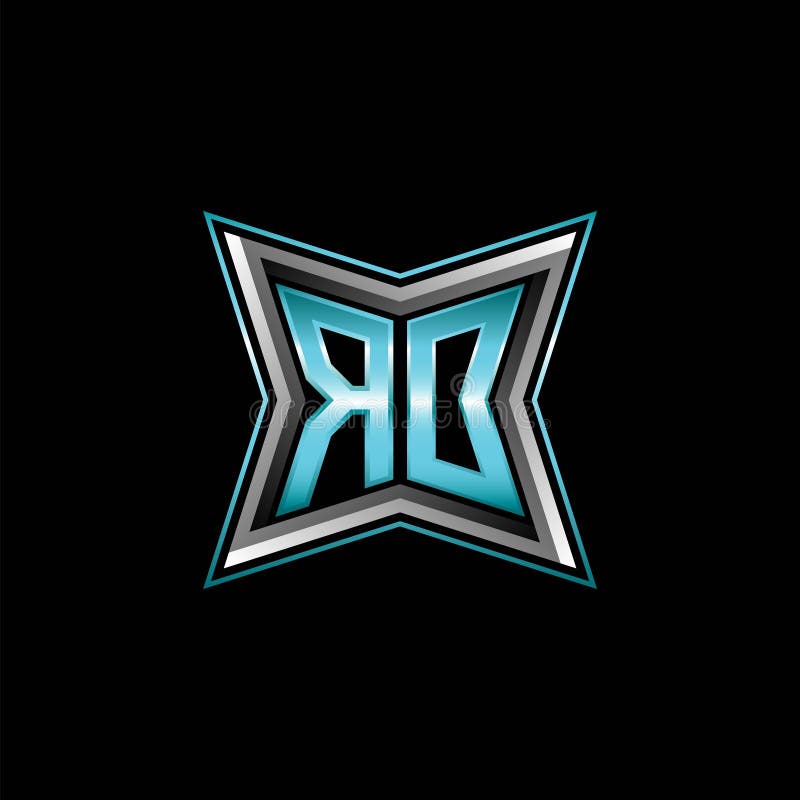 RO Logo Monogram Geometric Modern Design Stock Vector - Illustration of ...