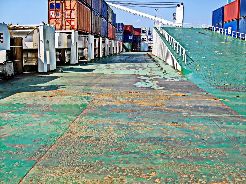 Ro-Ro Ship. the Upper and Inner Decks are Used for Loading and ...